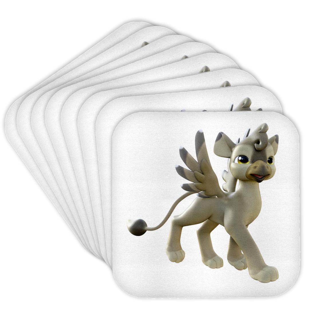 3drose, Cartoon Gryphon Mythological Creature, Set of 8 Coasters - Cork ...