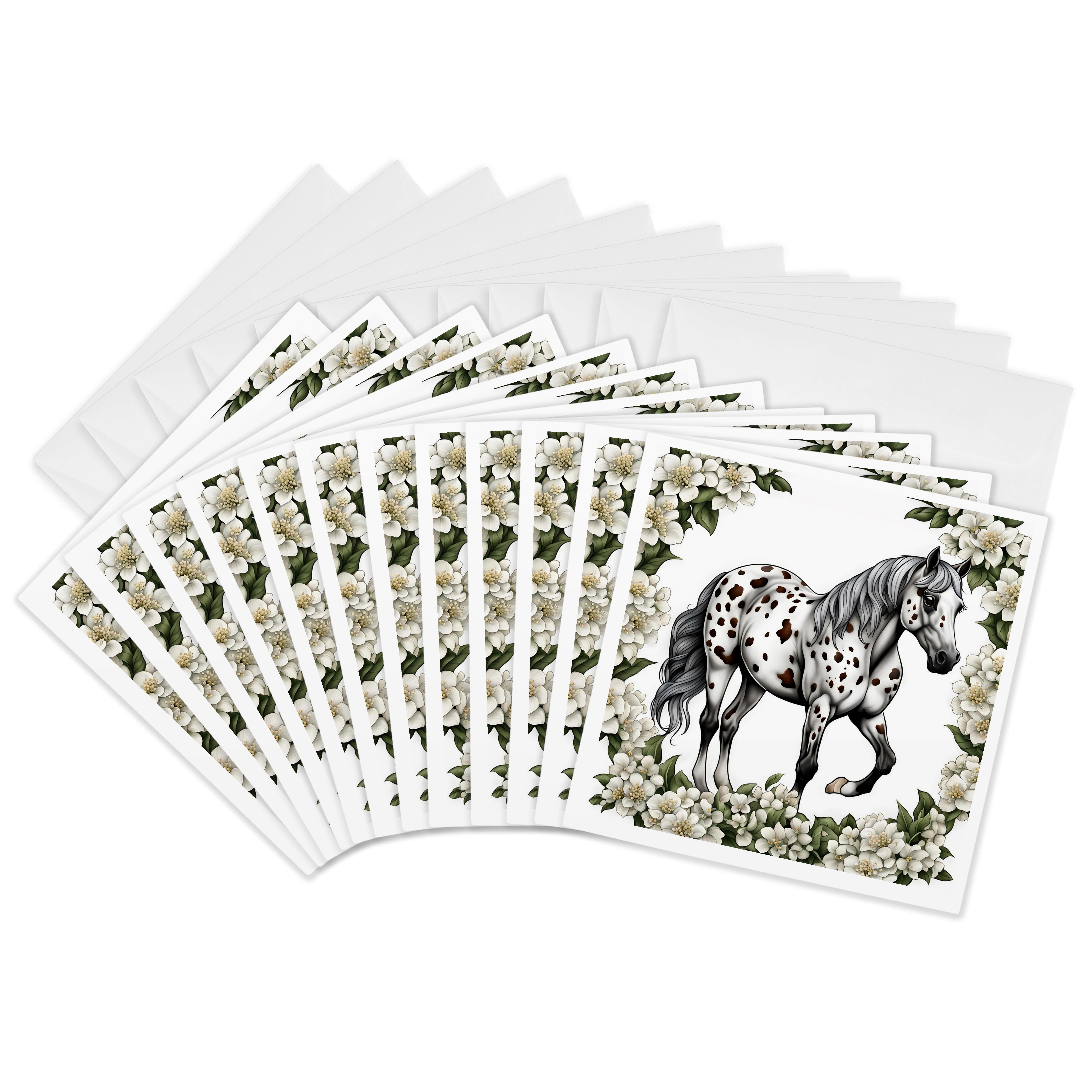 3drose, Cartoon Tattoo Art of Appaloosa with Syringa Flowers, 12 ...