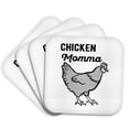 3drose, Chicken Momma Black Lettering and Chicken Clipart on White ...