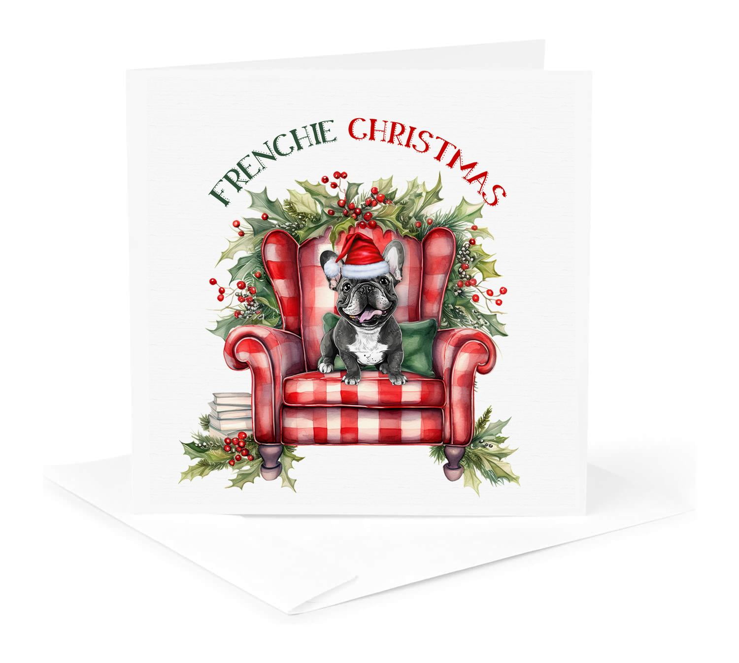 3drose, Christmas Black French Bulldog Is a Frenchie Dog Ready for ...