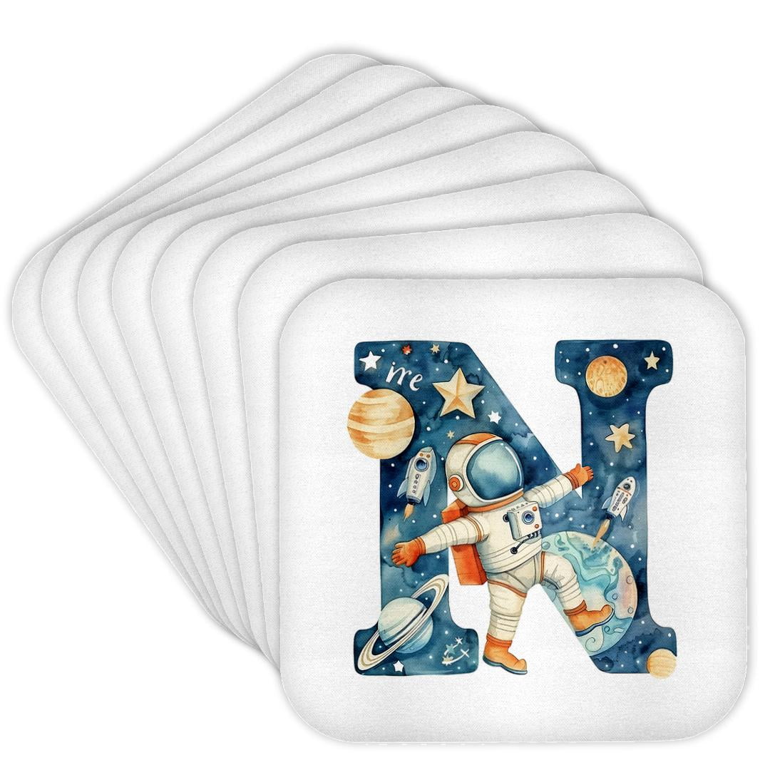 3drose, Classy Letter N. Space Flight Astronaut Magnetic Monogram Art ...