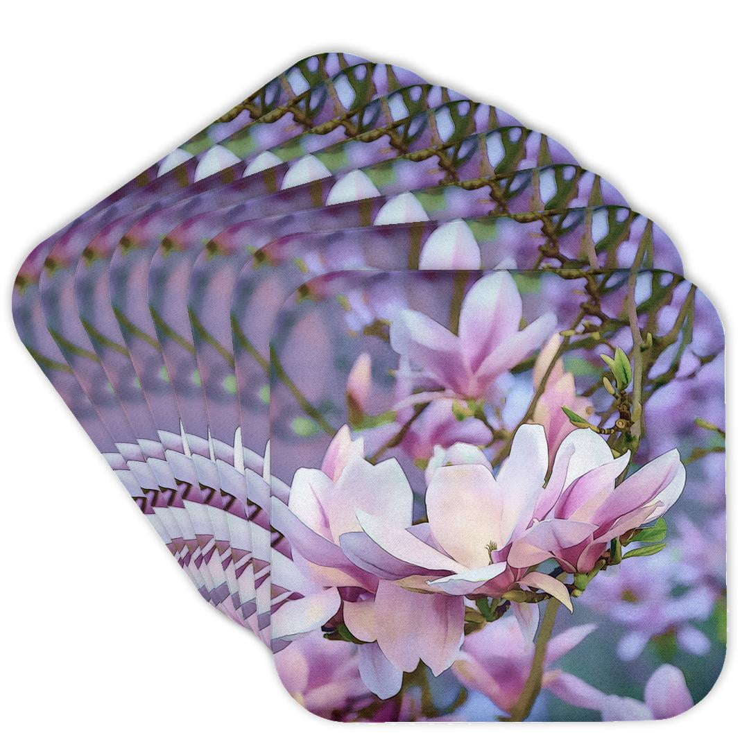 3drose, Close up Photo of Magnolia Flower, Set of 8 Coasters - Cork ...