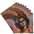 3drose, Close-up of Woman with Makeup and Hat. Ai Generated, Set of 8 ...