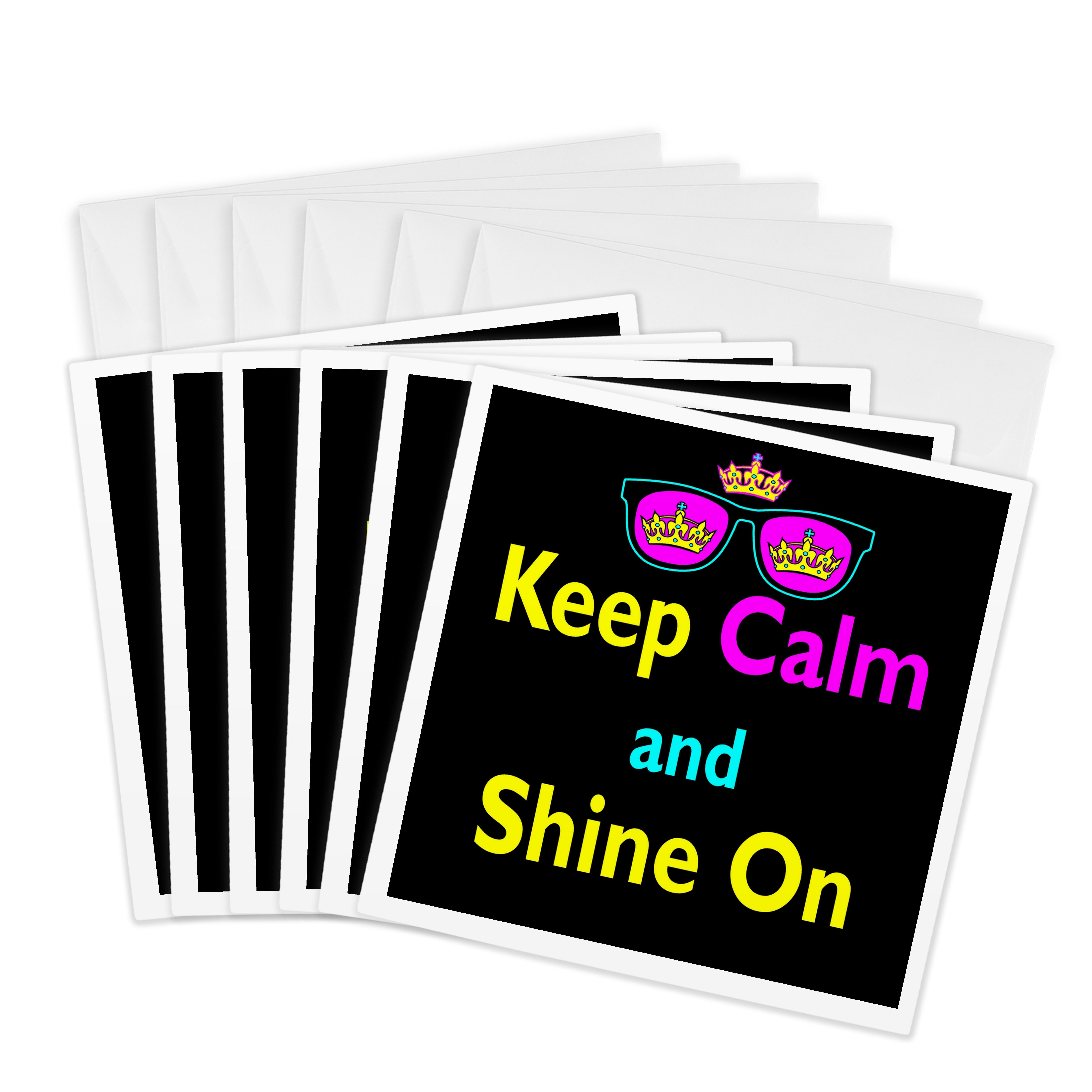3drose, Cmyk Keep Calm Parody Hipster Crown and Sunglasses Keep Calm ...