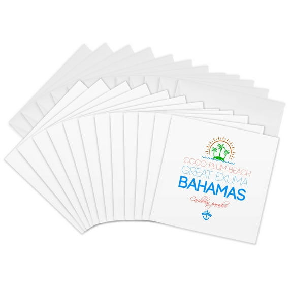 3drose, Coco Plum Beach, Great Exuma, Bahamas. Summer Vacation Gift ...