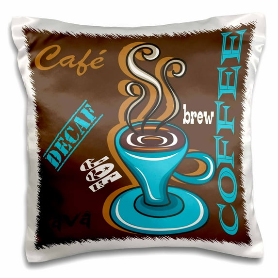 3drose, Coffee Combo, 16x16 inch Pillow Case - Walmart.com
