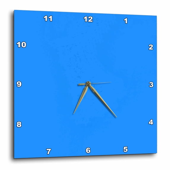 3drose, Color Dodger Blue, 13x13 Wall Clock - Walmart.com