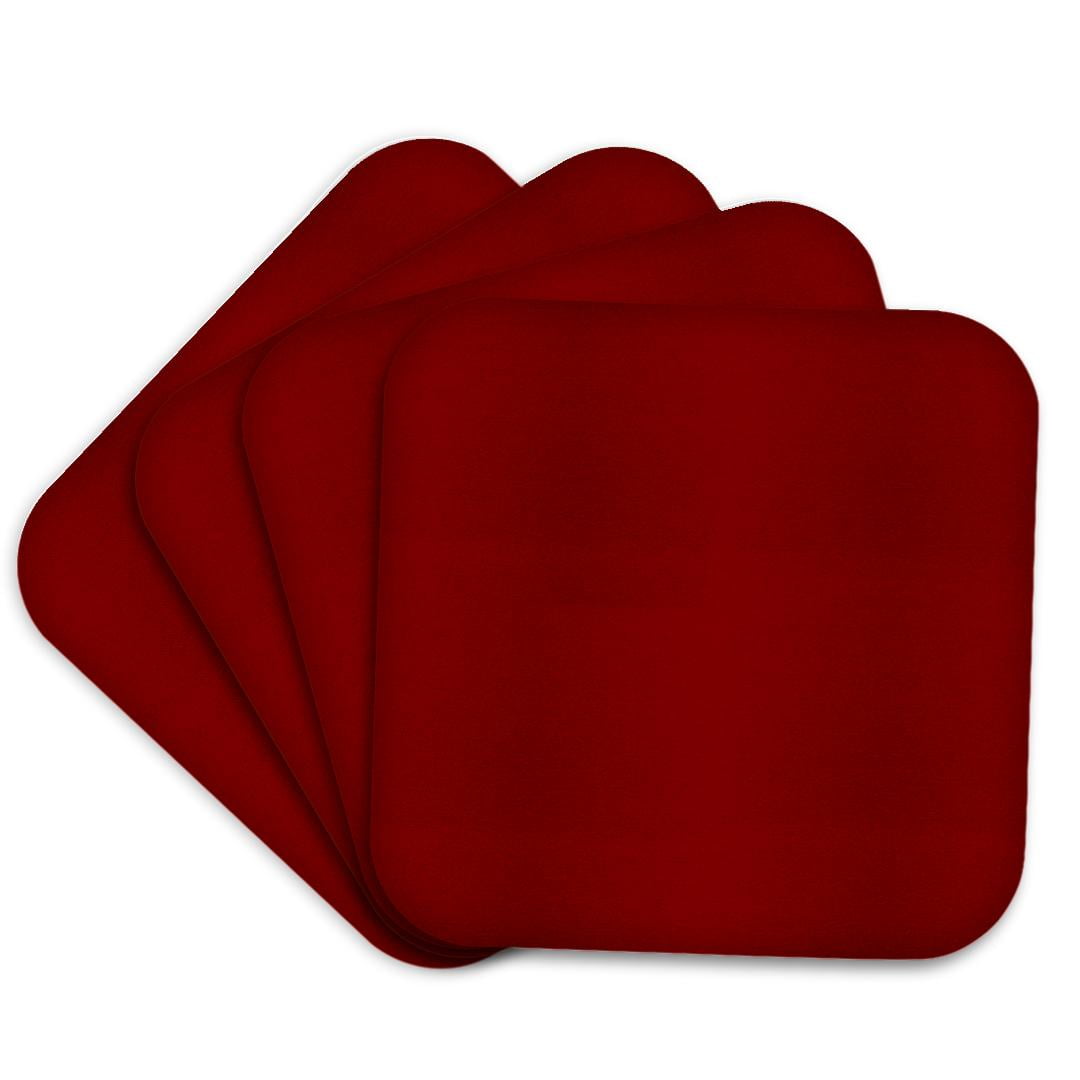 3drose, Color Maroon, Set of 4 Coasters - Cork - Walmart.com