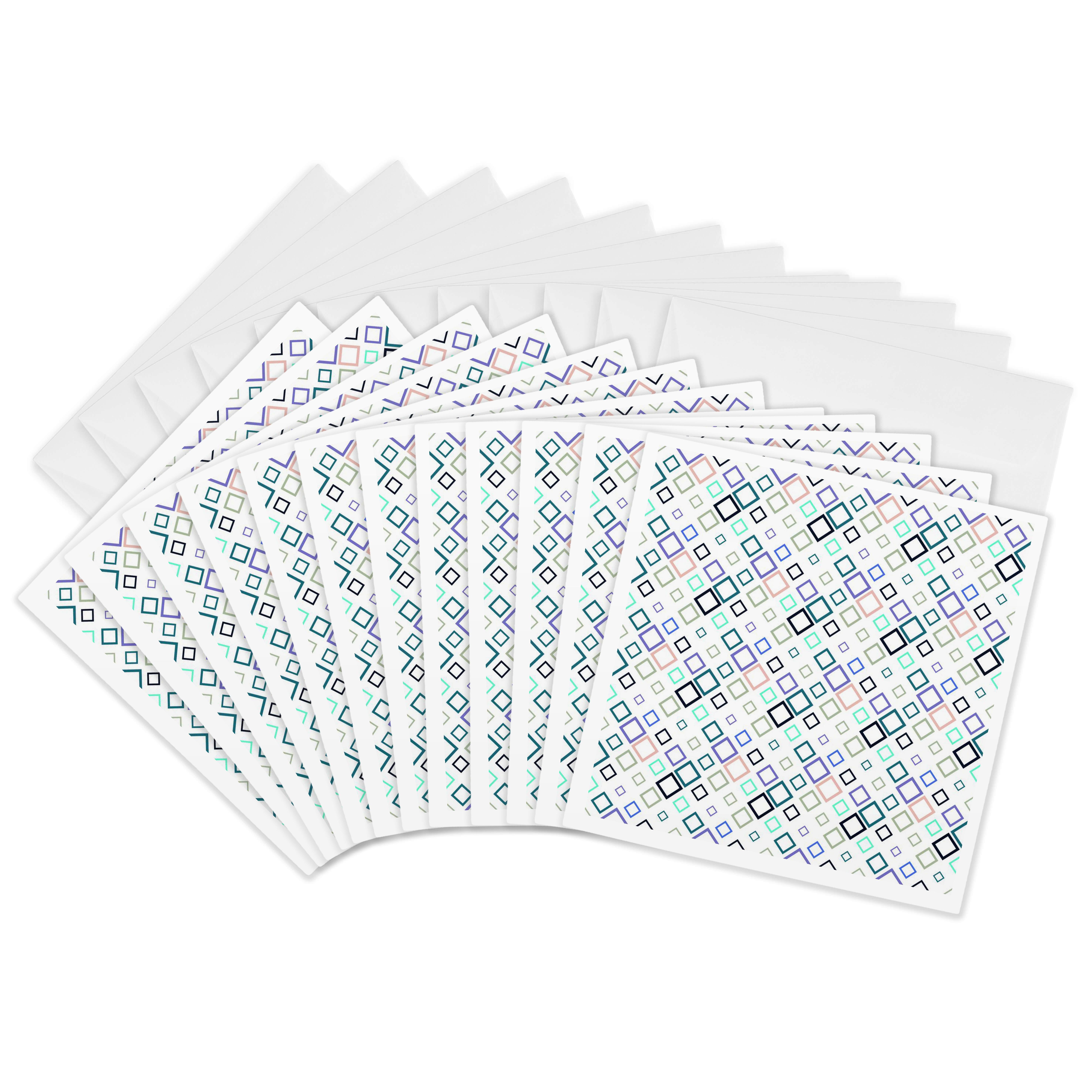 3drose, Colorful Abstract Geometrical Diagonal Square Pattern ...