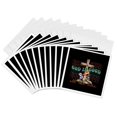 3drose, Colorful Repeating Text God Is Good All the Time, Cross ...