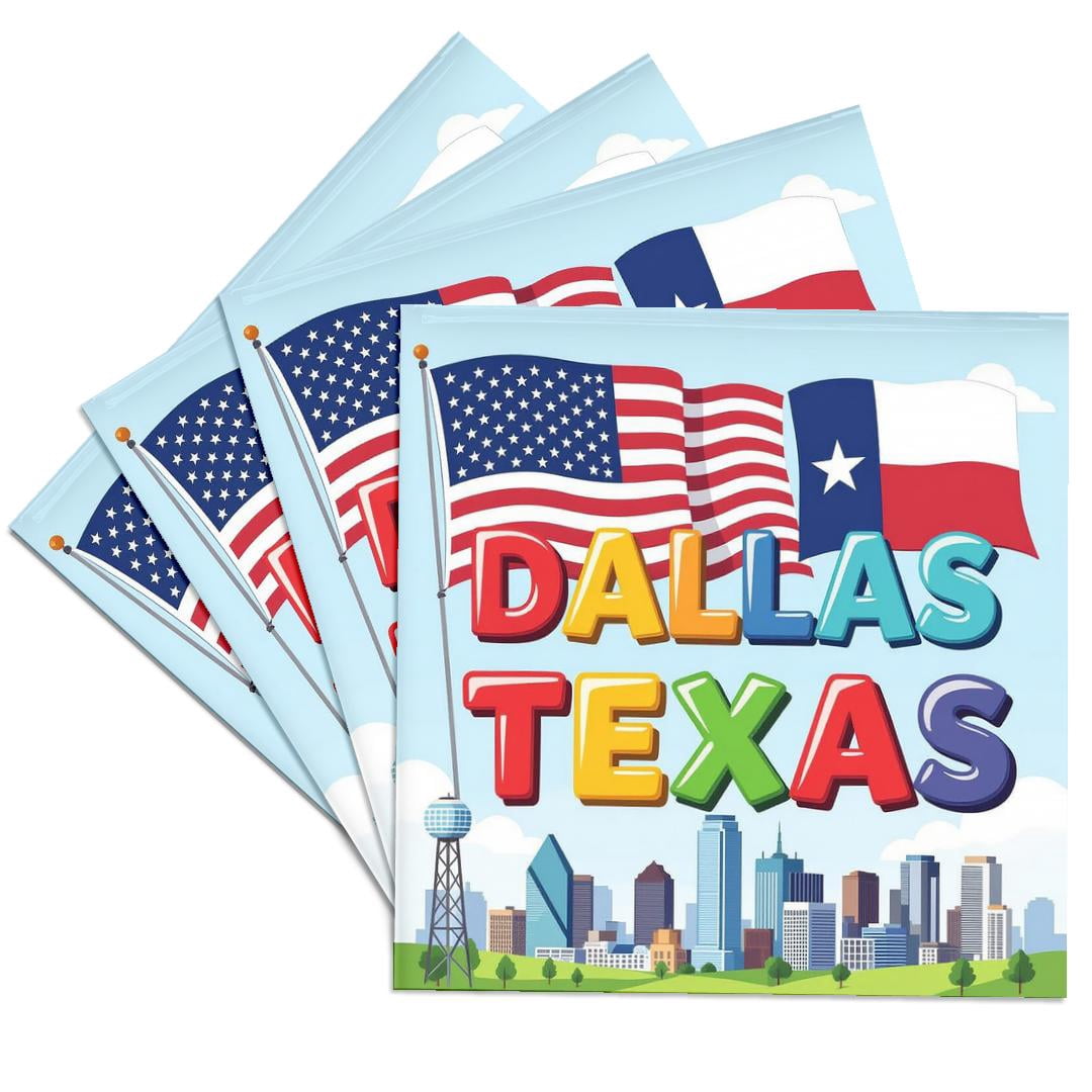 3drose, Colorful Text Dallas, Texas. American, Texas Flags. Patriotic ...