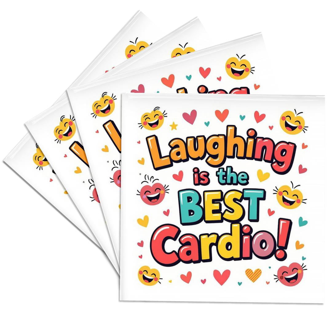 3drose, Colorful Text Laughing Is the Best Cardio. Positive Art Gift ...