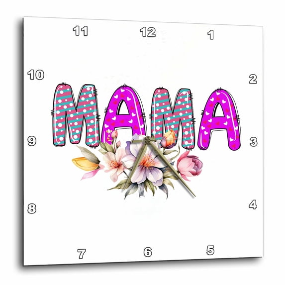 3drose, Colorful Word Mama and Beautiful Flowers. Mothers Day Artsy ...