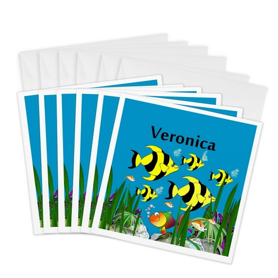 3drose, Colourful Tropical Plants and Fish Design Personalized with a ...