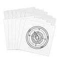 3drose, Compass Illustration for Adventure, 6 Greeting Cards with ...