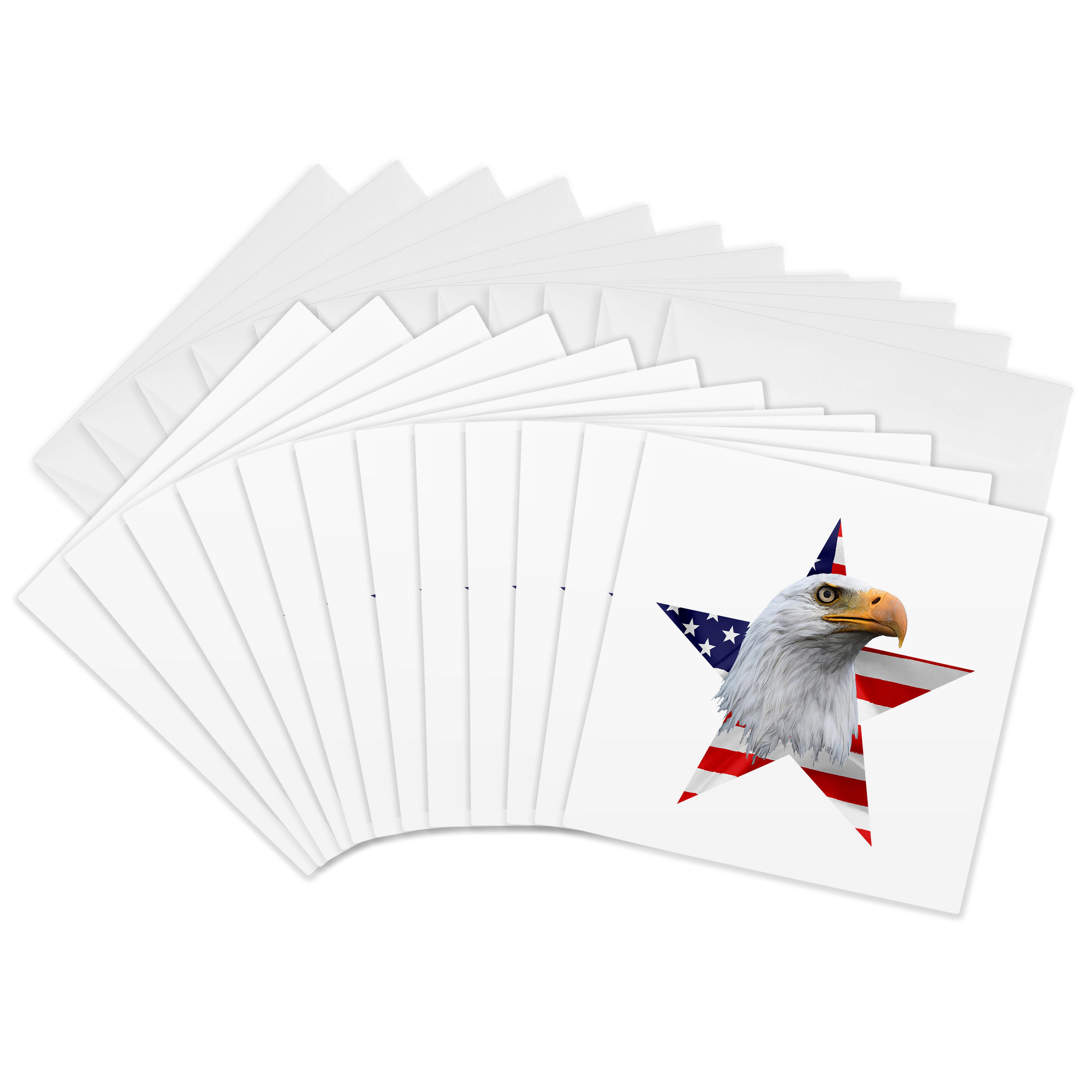 3drose, Cool Bald Eagle Head over the Star, the Usa Flag. a Patriotic ...