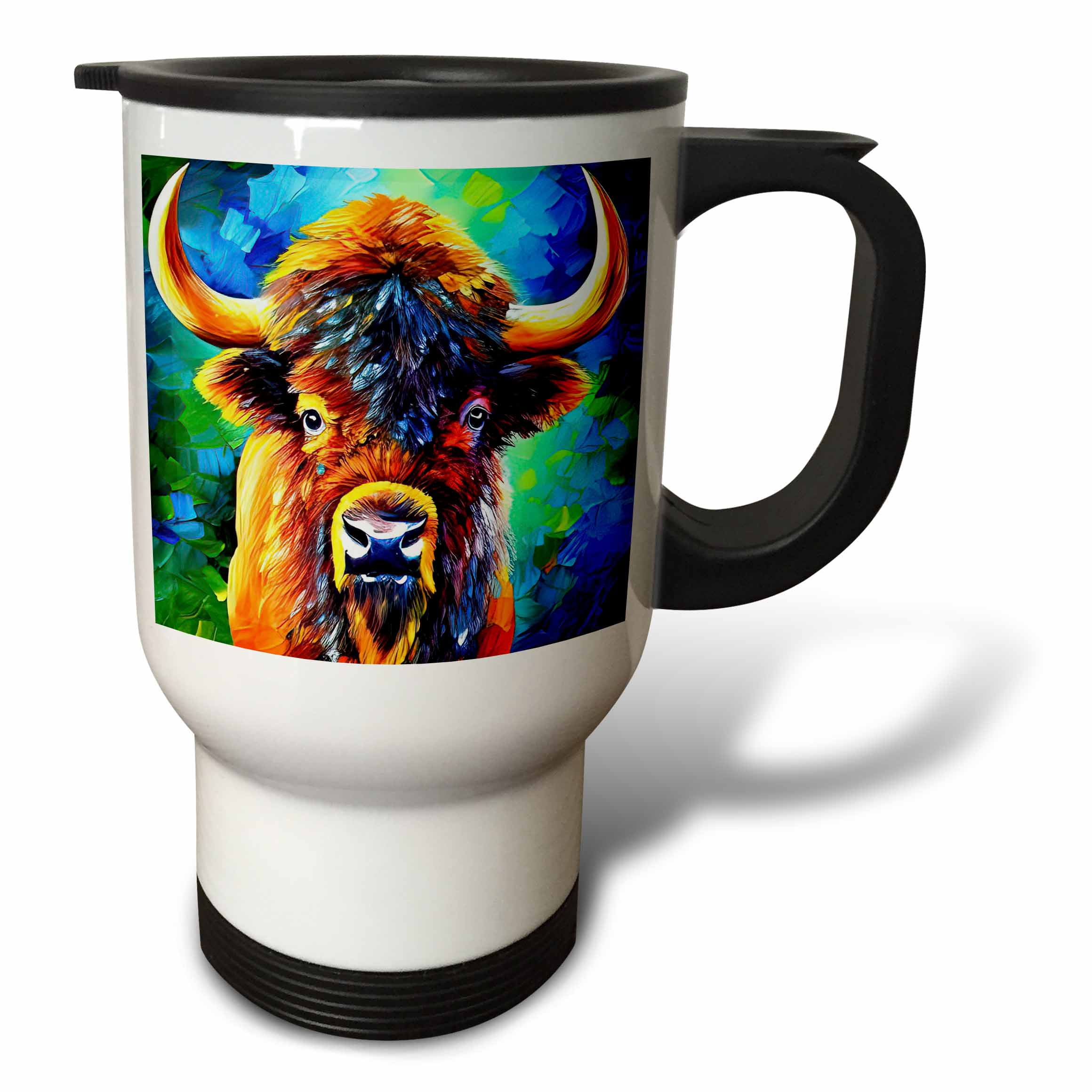 3drose, Cool Digital Painting of an American Bison. Nice Family ...