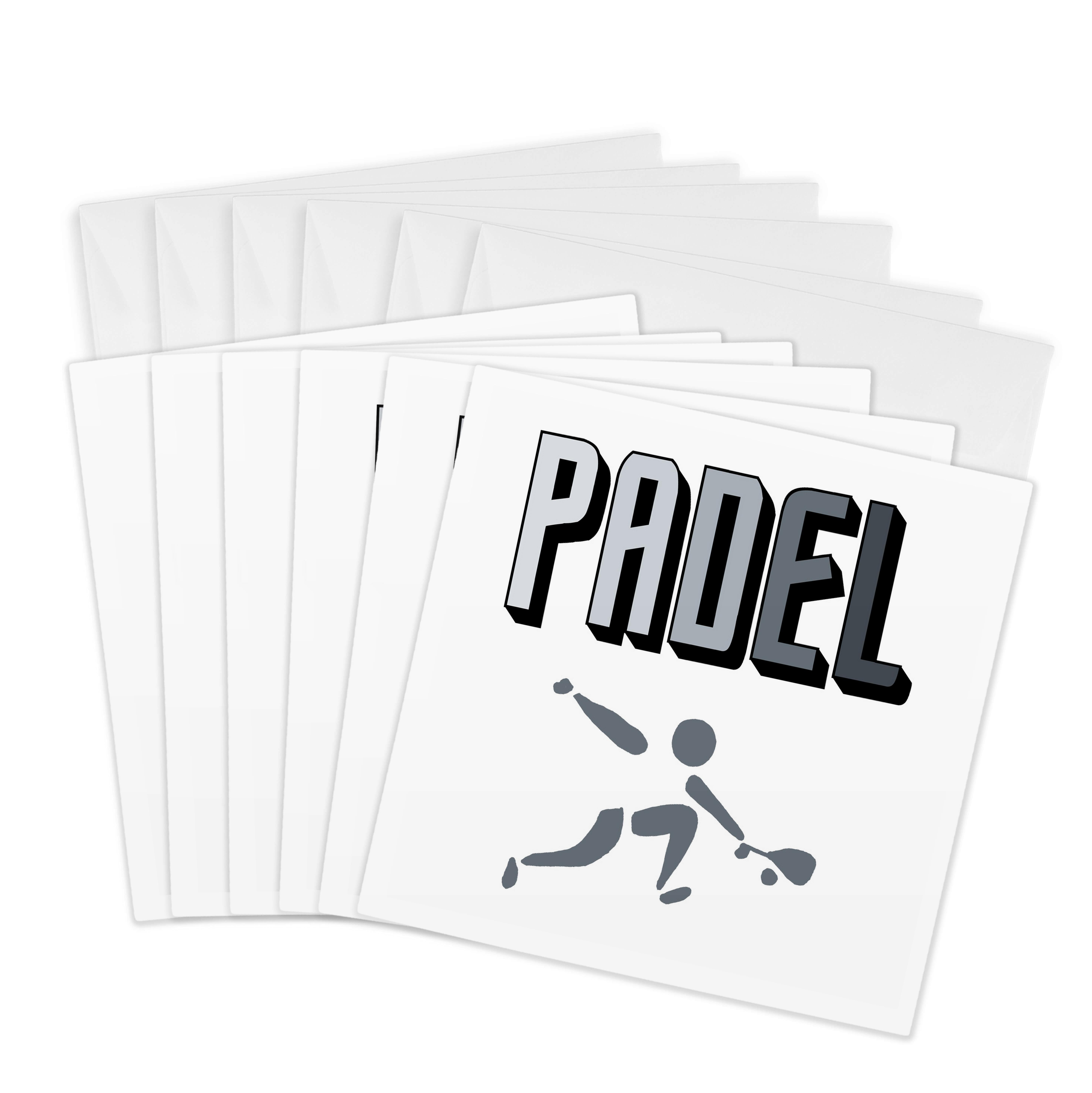 3drose, Cool Fun Padel Tennis Player and Colorful Text Sports Art, 6 ...