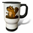 3drose, Cool Funny Beaver Wearing Sunglasses Cartoon, 14oz Stainless ...