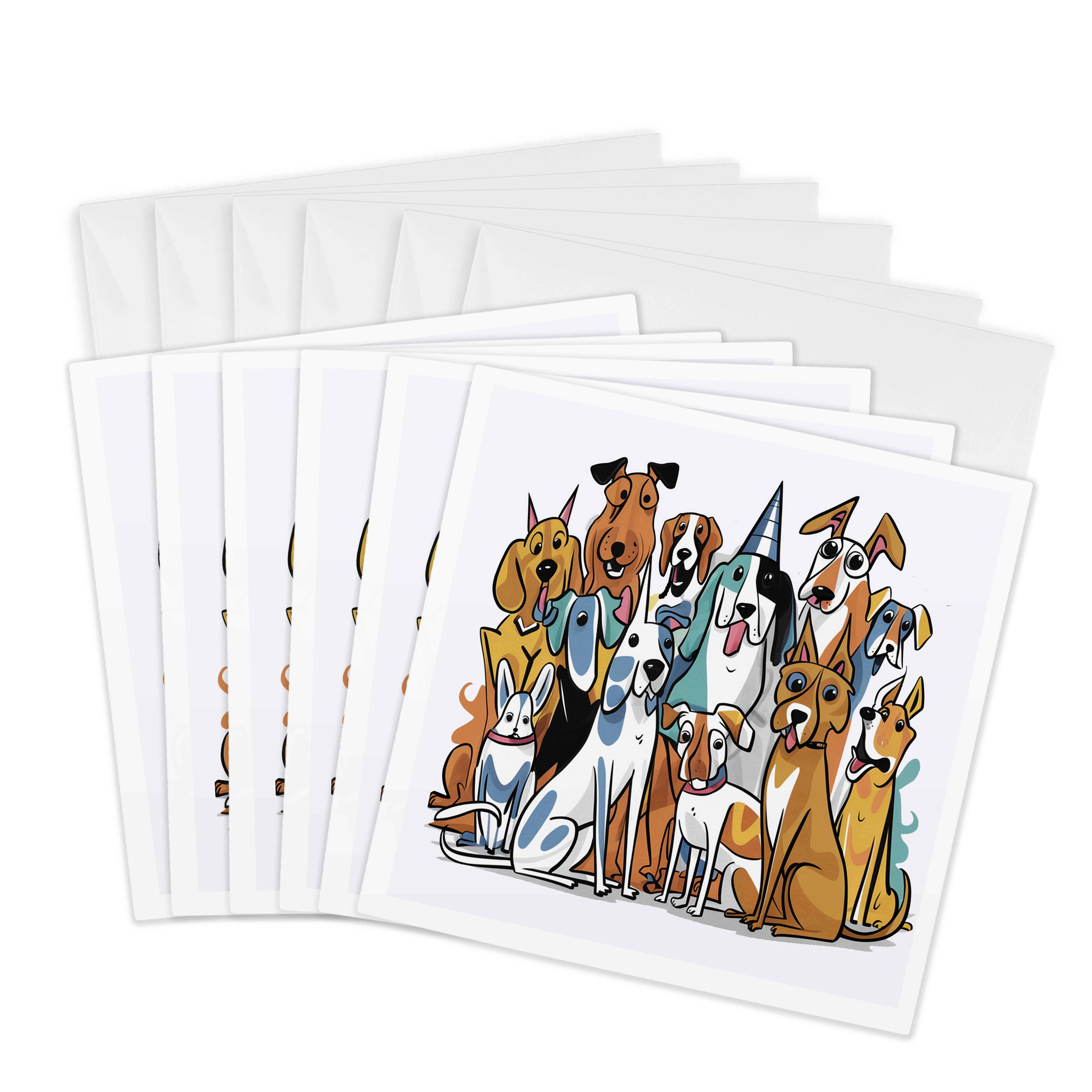 3drose, Cool Funny Colorful Assorted Puppy Dogs Pet Rescue Abstract Art ...