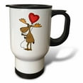 3drose, Cool Funny Moose with Heart Shaped Love Balloon Cartoon, 14oz ...