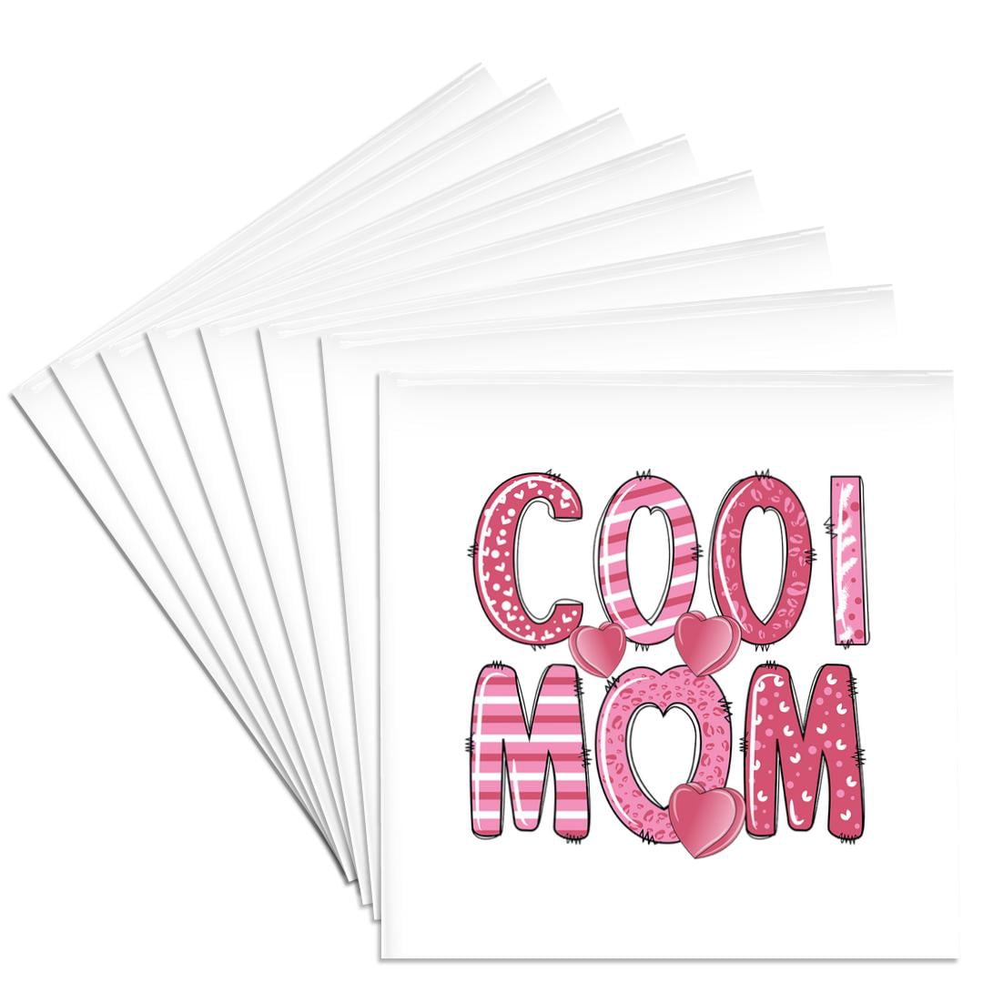 3drose, Cool Mom Pink Text and Three Pink Hearts. Mothers Day Art Gift ...