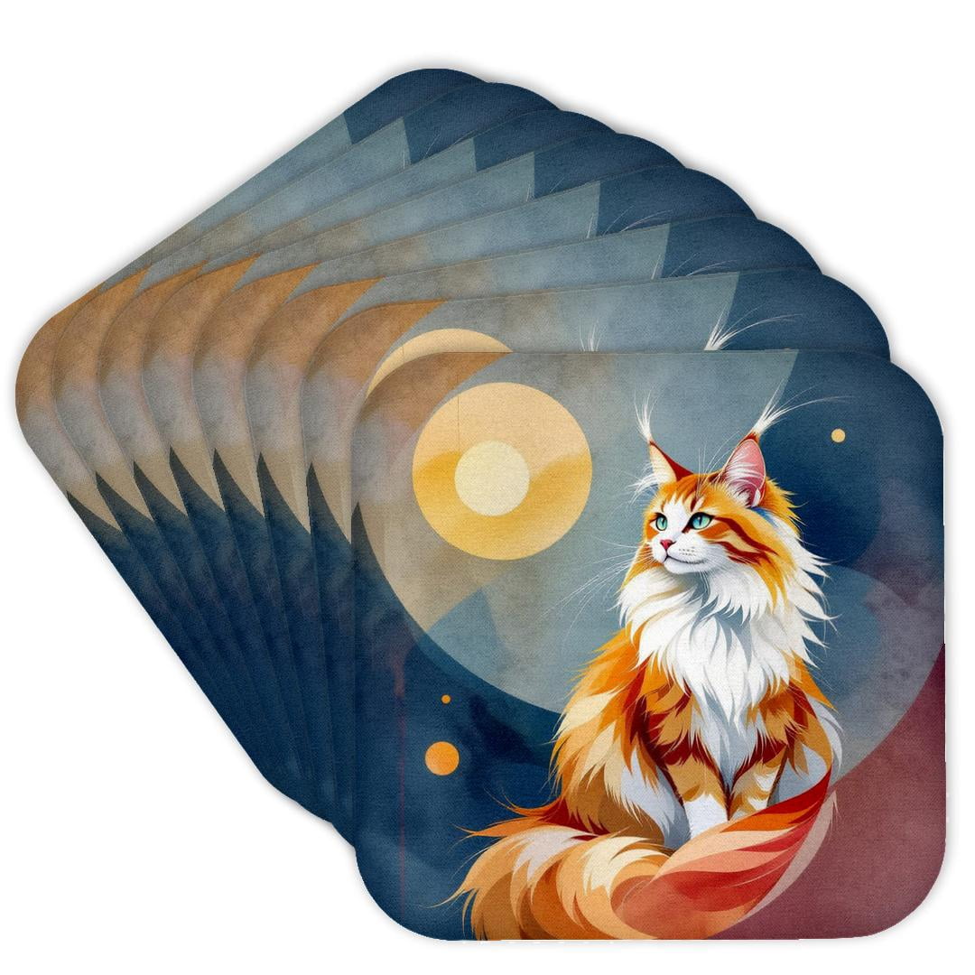 3drose, Cool Orange, Ginger Norwegian Forest Cat, Magic Moon, Artsy ...