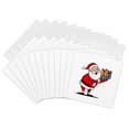 3drose, Cool Santa with Blue and Yellow Gift Boxes. Christmas Gift ...