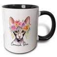 3drose, Cornish Rex Cat Breed Decorated with Flowers. Exquisite Art ...