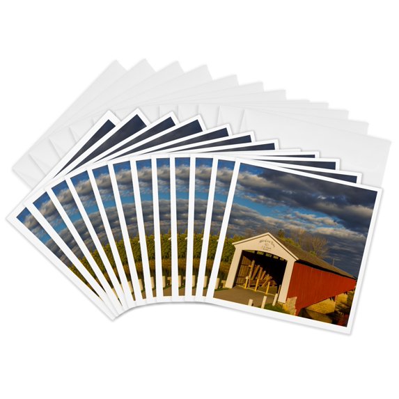 3drose, Covered Bridge over the White River in Medora, Indiana, Usa, 12 ...