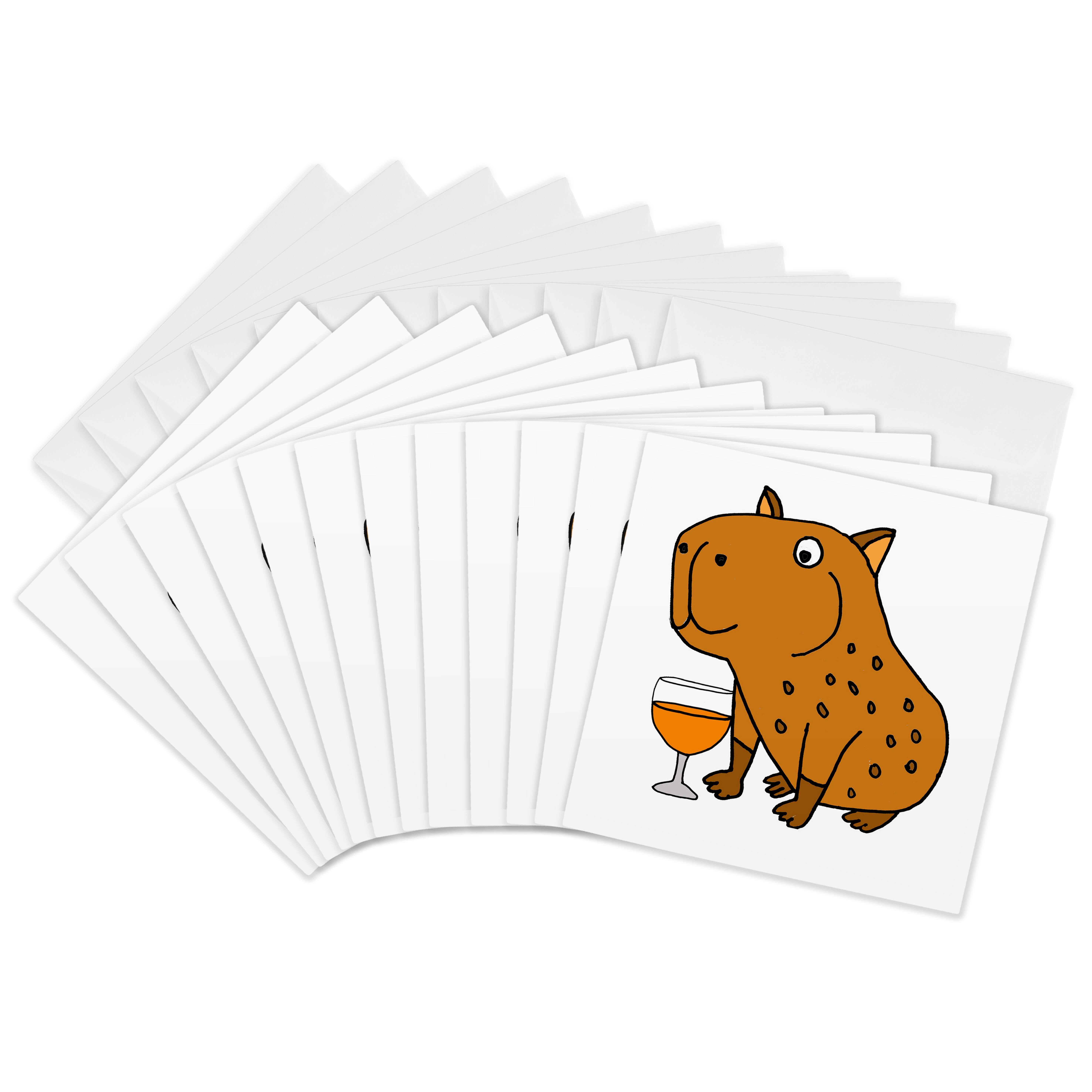 3drose, Cute Funny Capybara Drinking Cognac Party and Meme Song Cartoon ...