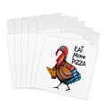 3drose, Cute Funny Cool Thanksgiving Turkey Eat More Pizza Satire, 6 ...