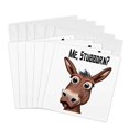 3drose, Cute Funny Donkey or Mule Says Me, Stubborn Satire, 6 Greeting ...