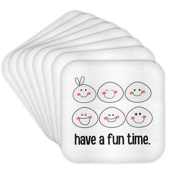 3drose, Cute Mochies Have a Fun Time Motivational Quote Gift for Friends and Colleagues, Set of ...