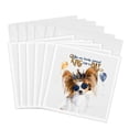 3drose, Cute Papillon Dog in a Crown for Dads Birthday King for a Day ...