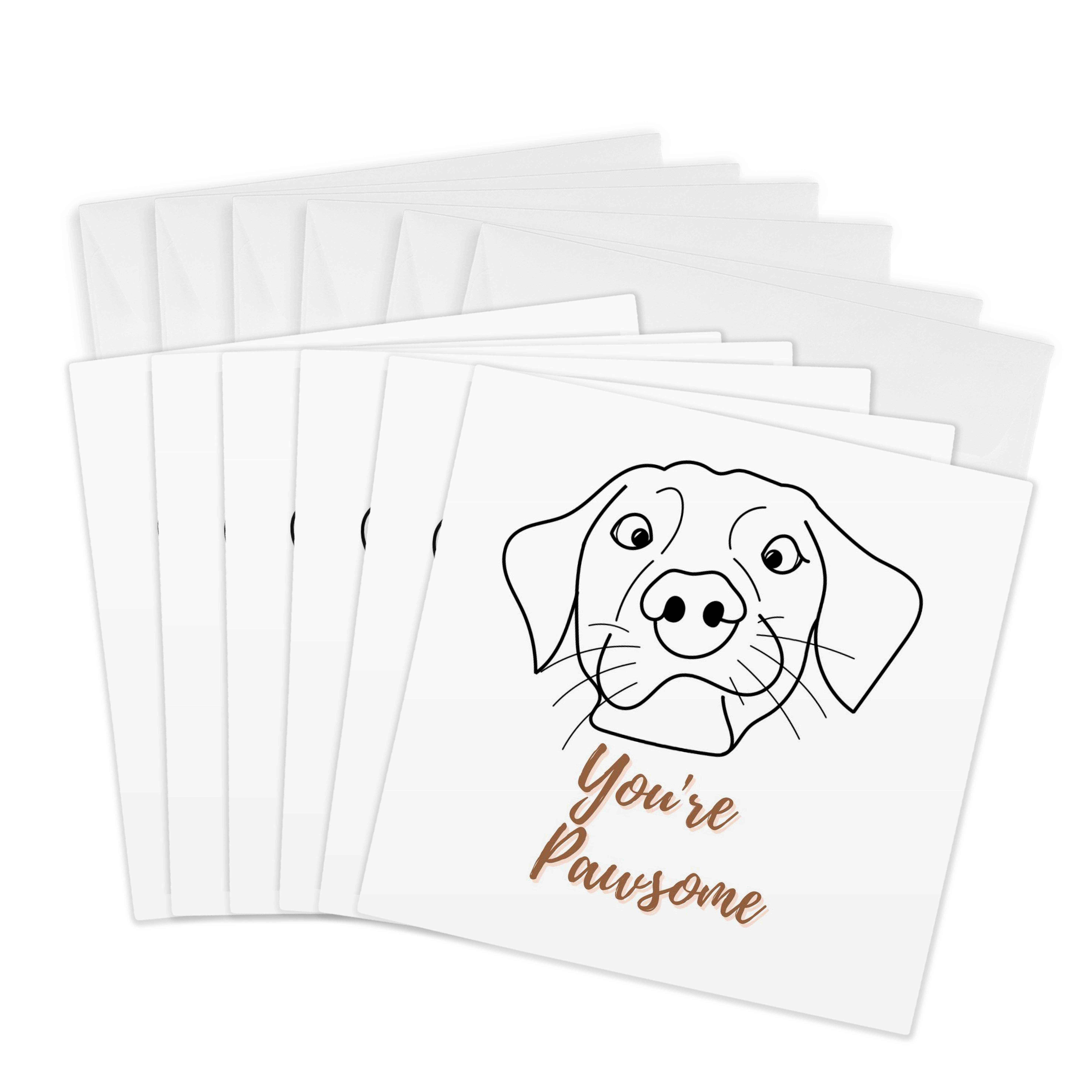 3drose, Cute Quotes About Pet with a Text of Youre Pawsome, 6 Greeting ...