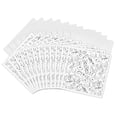 3drose, Cute Rabbit Faces Line Art, 12 Greeting Cards with Envelopes ...