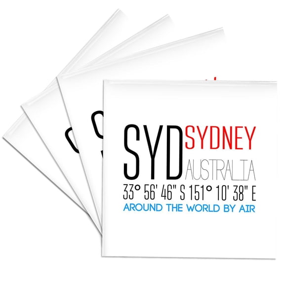 3drose, Decorative Text Syd Sydney, Australia, Coordinates. Travel by ...