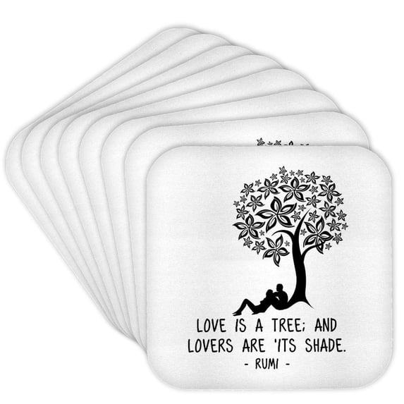 3drose, Decorative Tree, Loving Couple. Love Is a Tree. Rumi Quote on ...