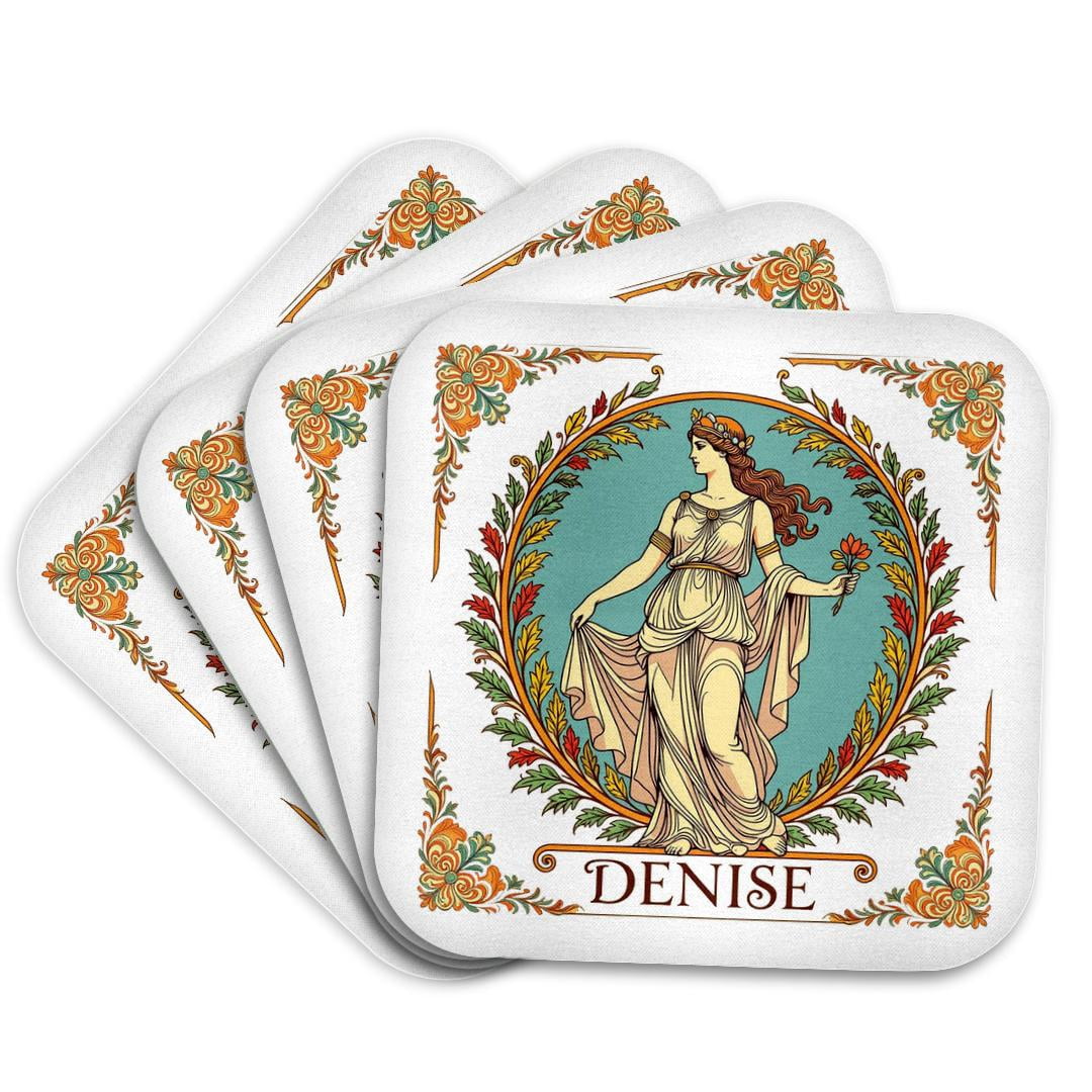 3drose, Denise Female Name. a Goddess with a Flower Artsy Gift for a ...