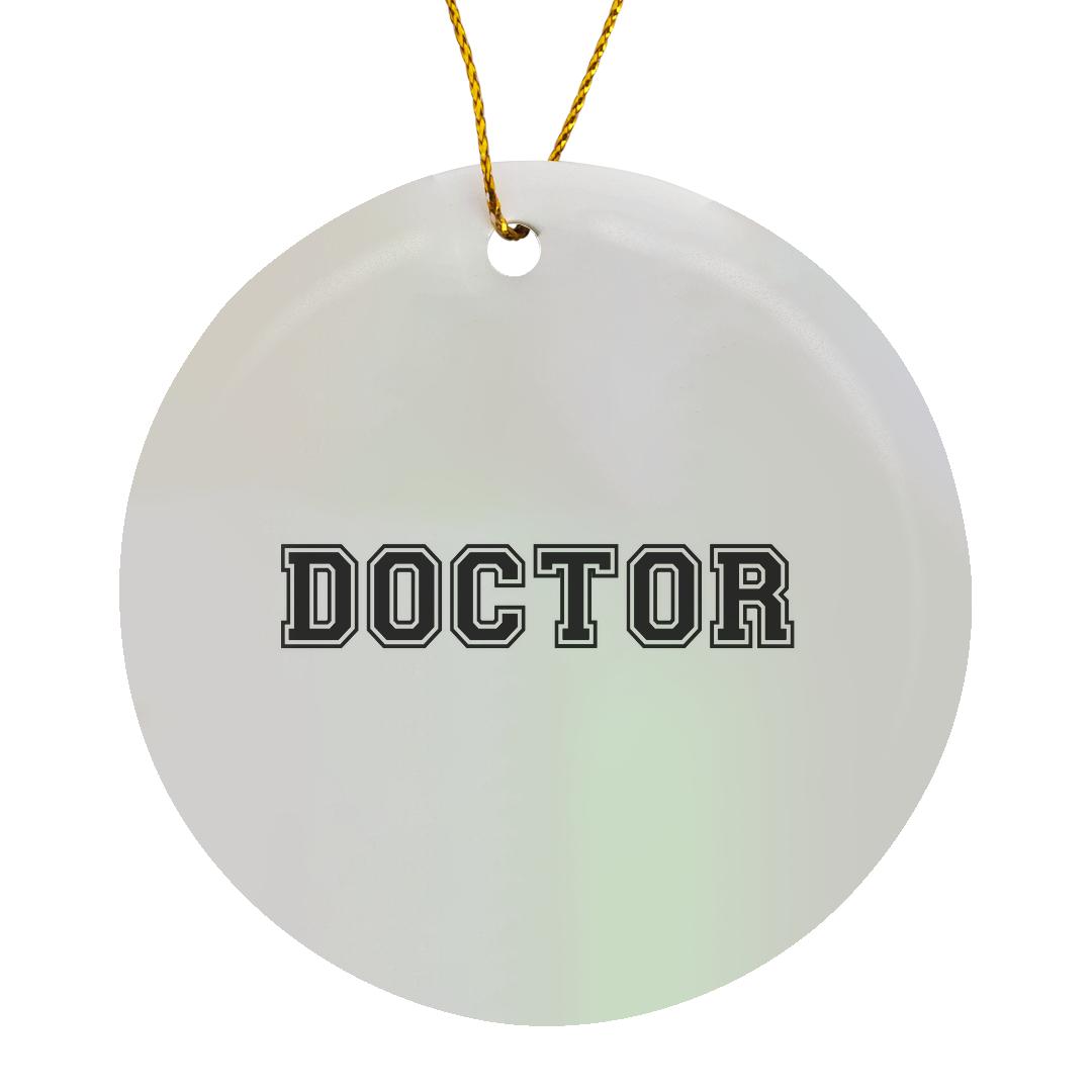 3drose, Doctor in Preppy Retro Black College Font on White - Proud ...