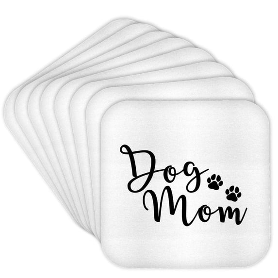 3drose, Dog Mom, Set of 8 Coasters - Cork - Walmart.com