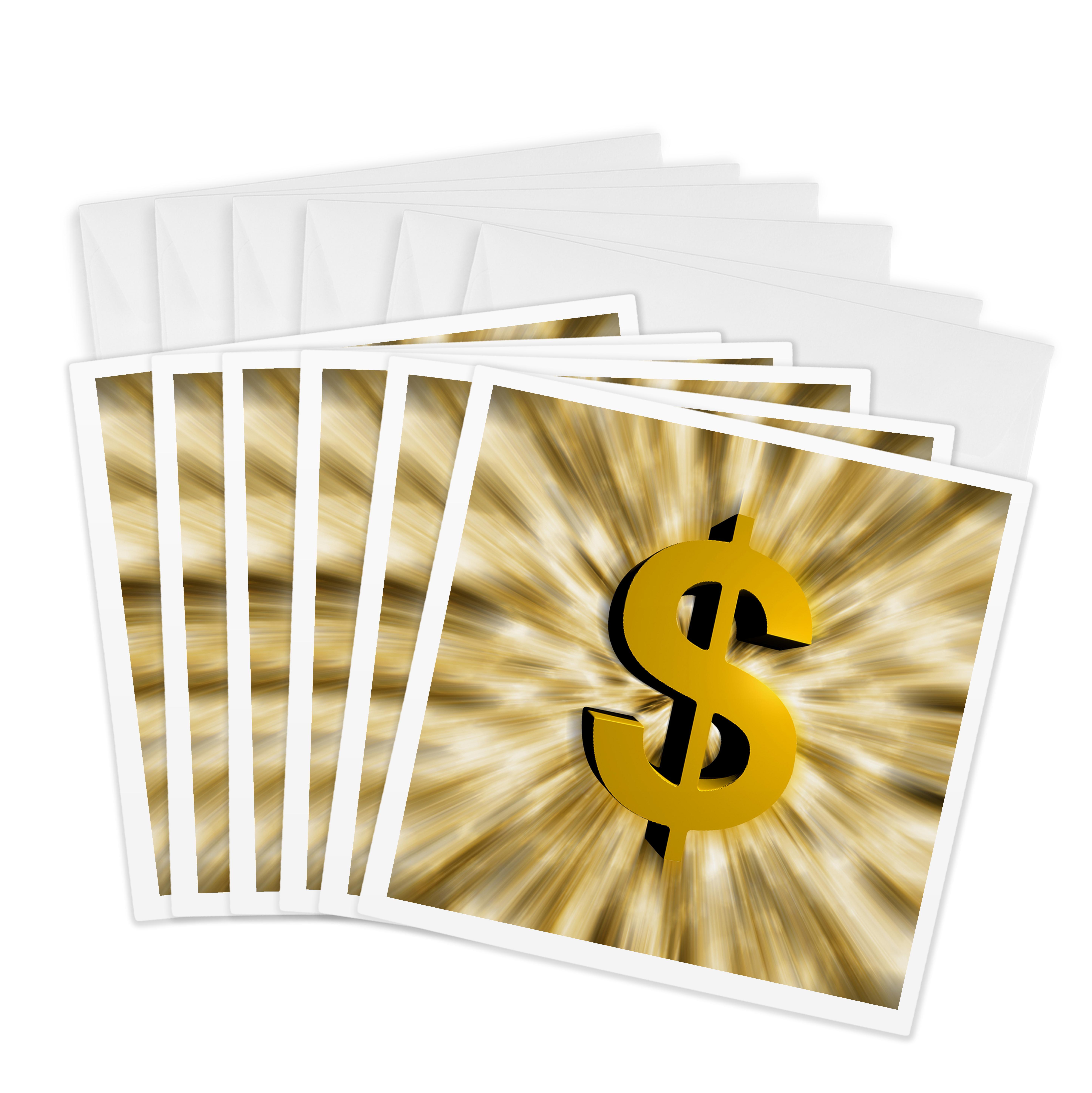 3drose, Dollar Sign Features a Large Golden Dollar Sign with Bursting ...