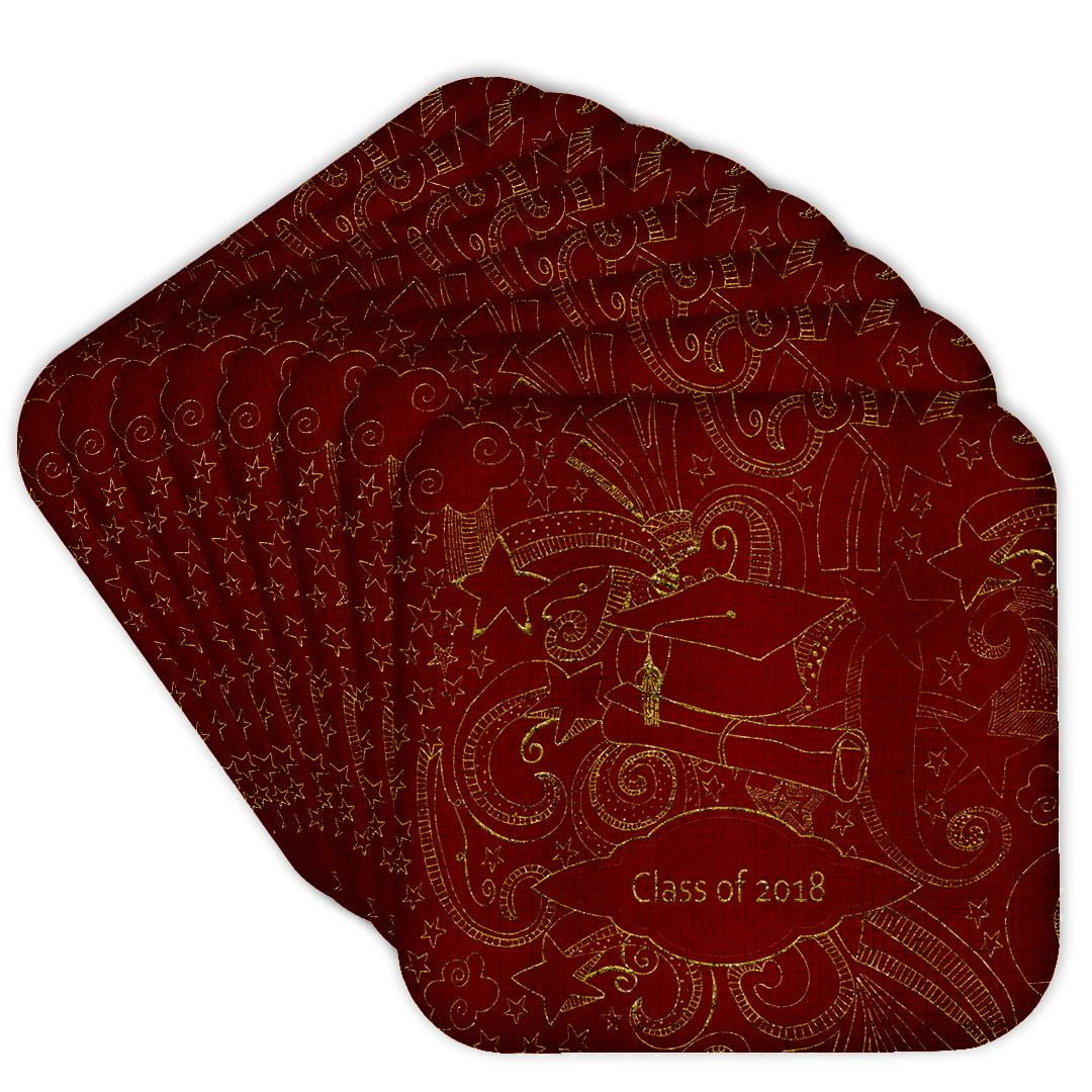 3drose, Drawn Cap Diploma, Stars Curly Designs, Class of 2018 Non ...