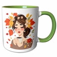 3drose, Dreaming Girl, Leaves, Coffee. Love. Allegory of Autumn. Artsy ...