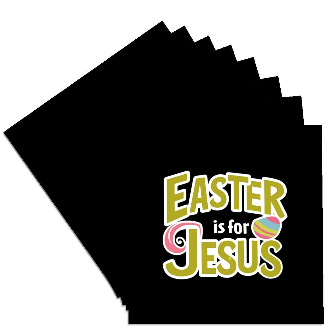 3drose, Easter Is for Jesus Colorful Text on Black. Happy Easter Charm ...