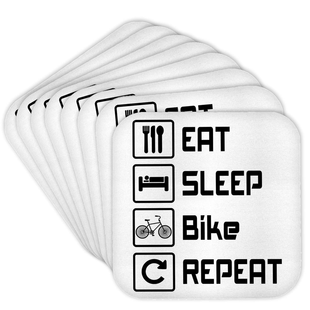 3drose, Eat Sleep Bike Repeat Signs for Anyone Who Likes to Bike., Set ...
