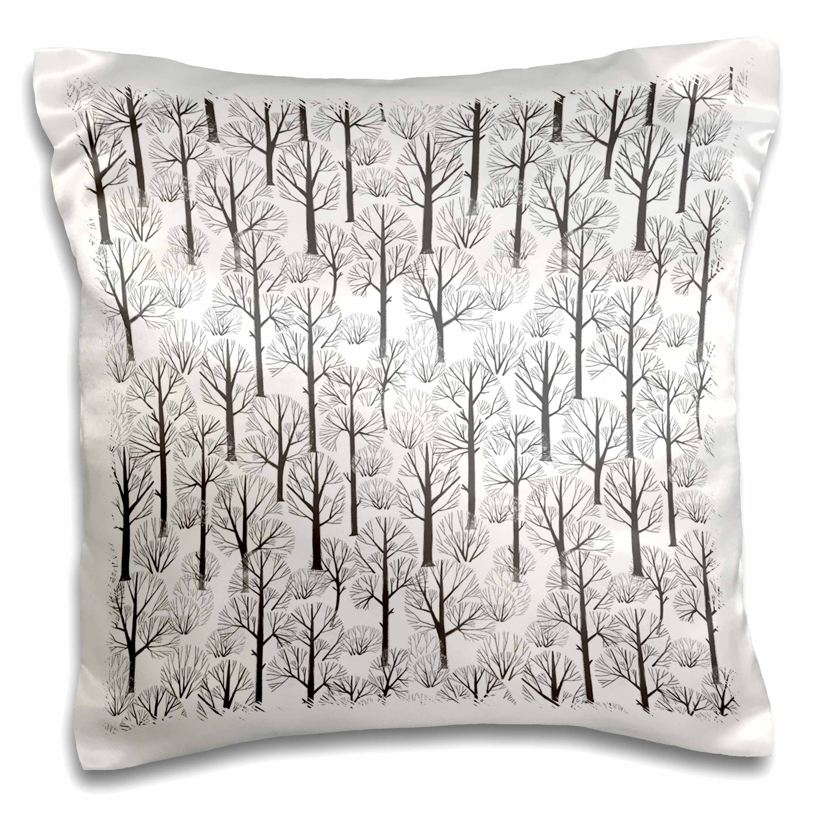 3drose, Elegant Christmas Pattern of Leafless Trees in the Winter ...