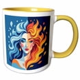 3drose, Elegant Female Allegory of the Ice and Fire. Cool and Charming ...