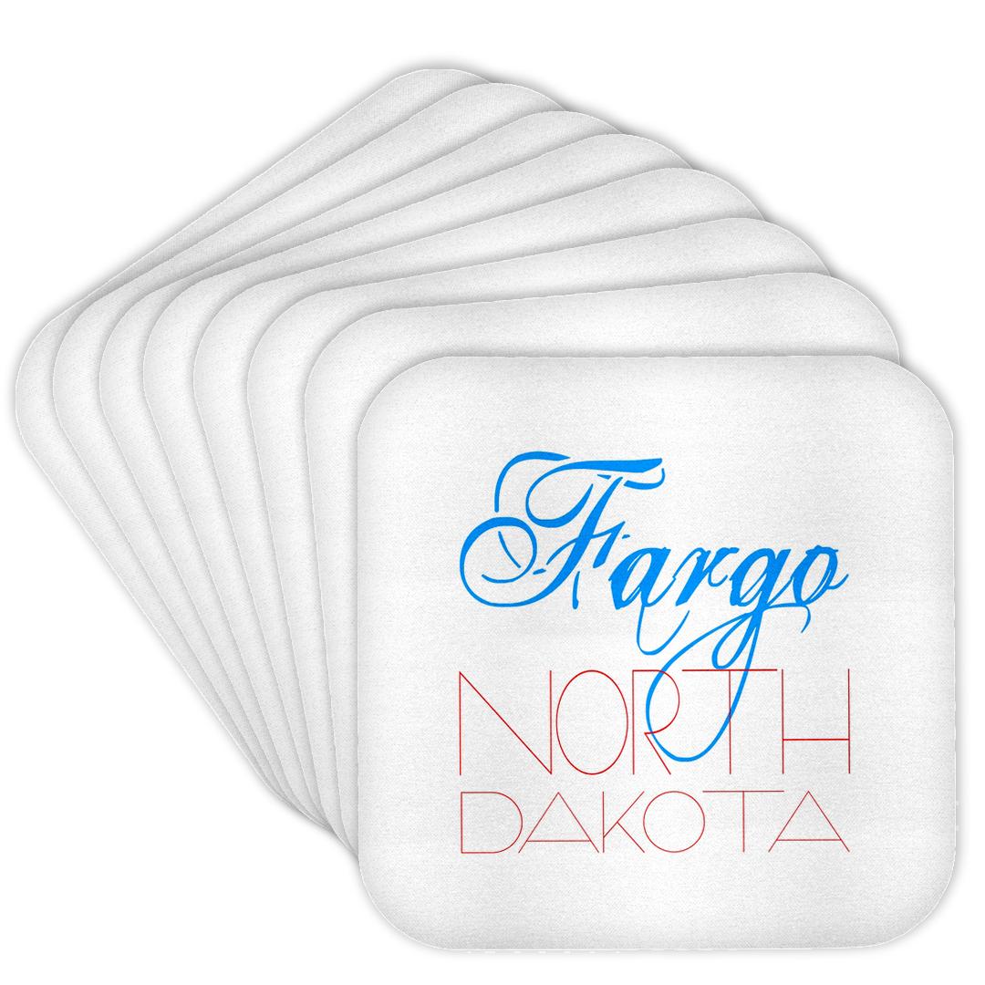 3drose, Elegant Impressive Text Fargo North Dakota of Blue and Red ...